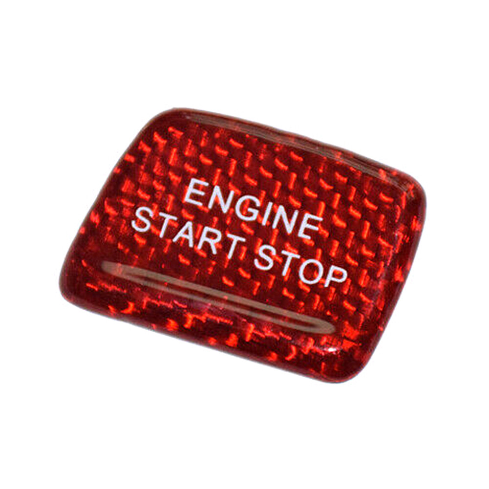 Carbon Engine Start Stop Button Cover Keyless Decor Sticker Fit ...