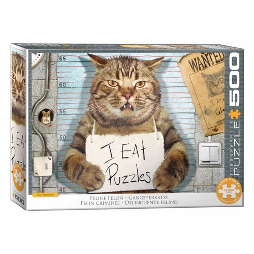 Eurographics Puzzle Gangsterkatze, 500 Teile, 68 x 48 cm, 6500-5786 | eBay