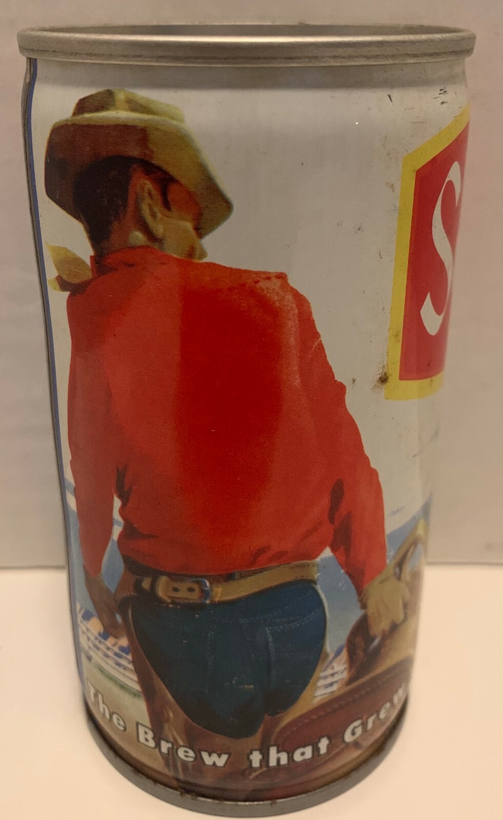 Schmidt Cowboy Series Vintage Beer Can "The Brew That Grew The Great ...