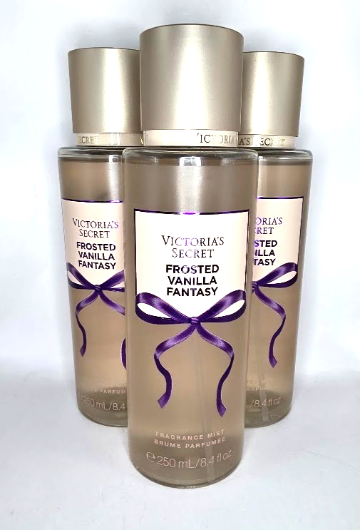 VICTORIA'S SECRET FROSTED VANILLA FANTASY BODY MIST 8.4 FL OZ EACH (3 ...