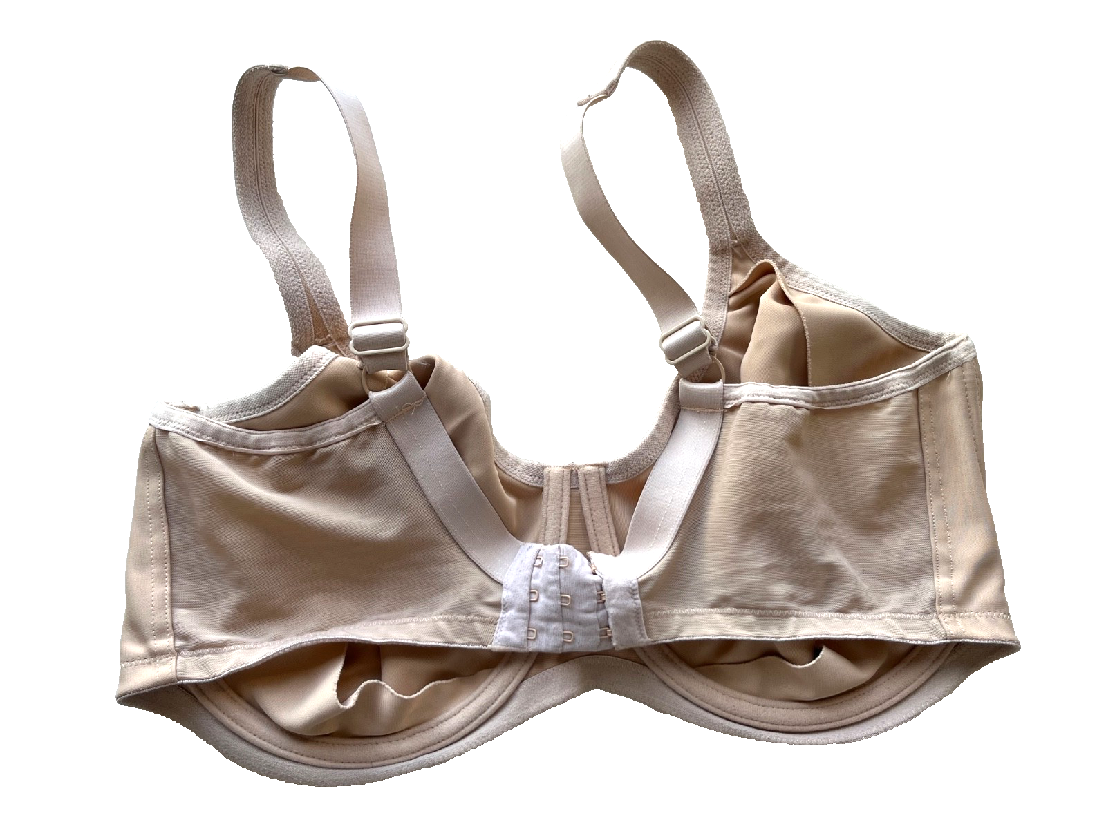 ELOMI 3911 BEIGE NUDE SMOOTHING SEAM FREE UNDERWIRE BRA SIZE 38FF | eBay