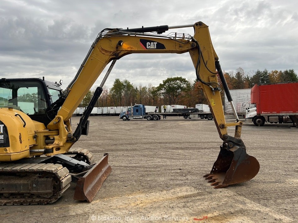 2013 Caterpillar 308E CR Excavator Cab Aux Hydraulics Trackhoe Q/C ...