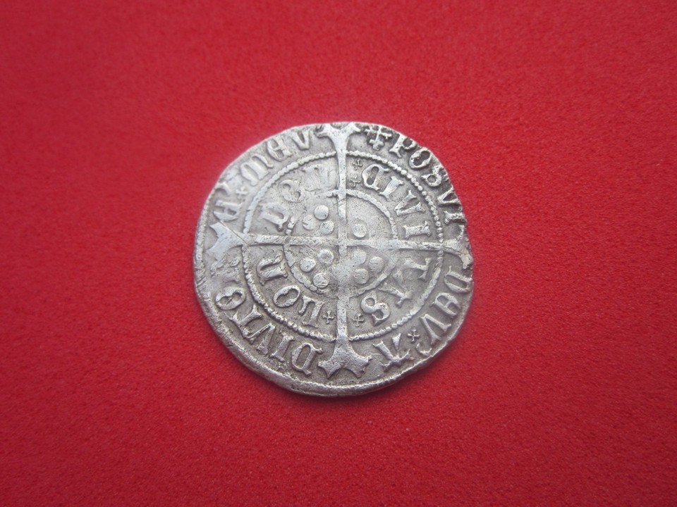 Cracking Henry 7th silver hammered Groat M.M Cross-Crosslet London mint ...