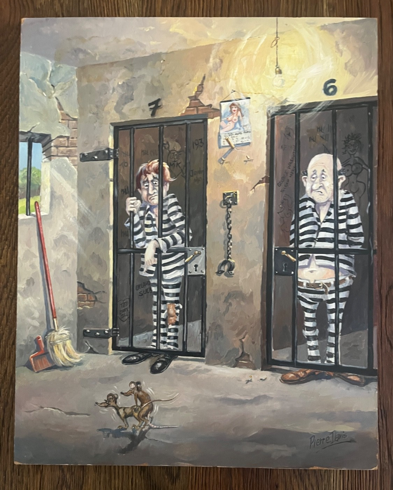 ORIGINAL VINTAGE OIL PAINTING SEX TO SEXTY COVER ART #105 BY PIERRE ...