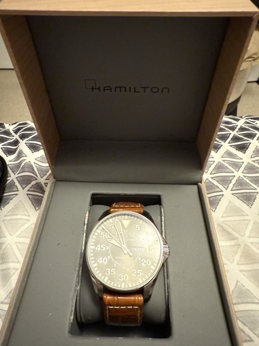 Hamilton Khaki Men’s Automatic Pilot Watch 46mm | eBay