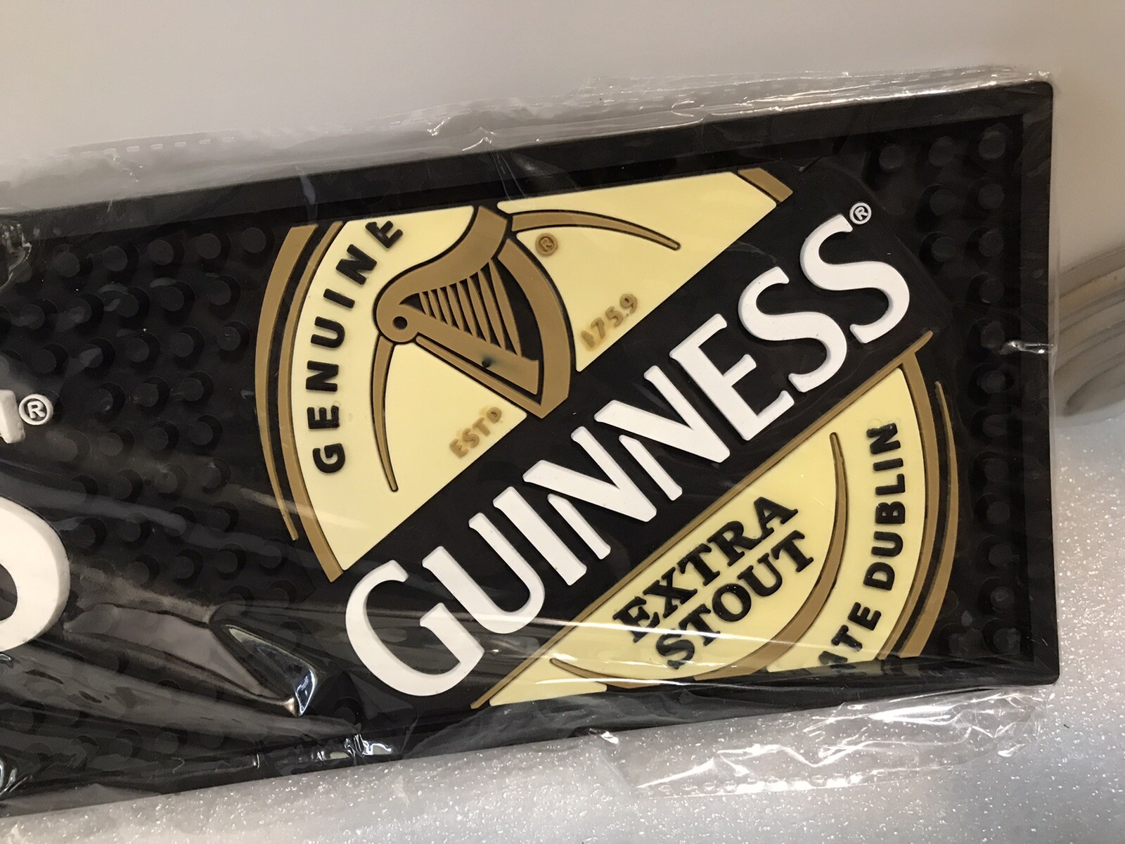 Guinness Bar Runner PVC High Quality Measures 19 X 5 Beer Drip Mat for ...