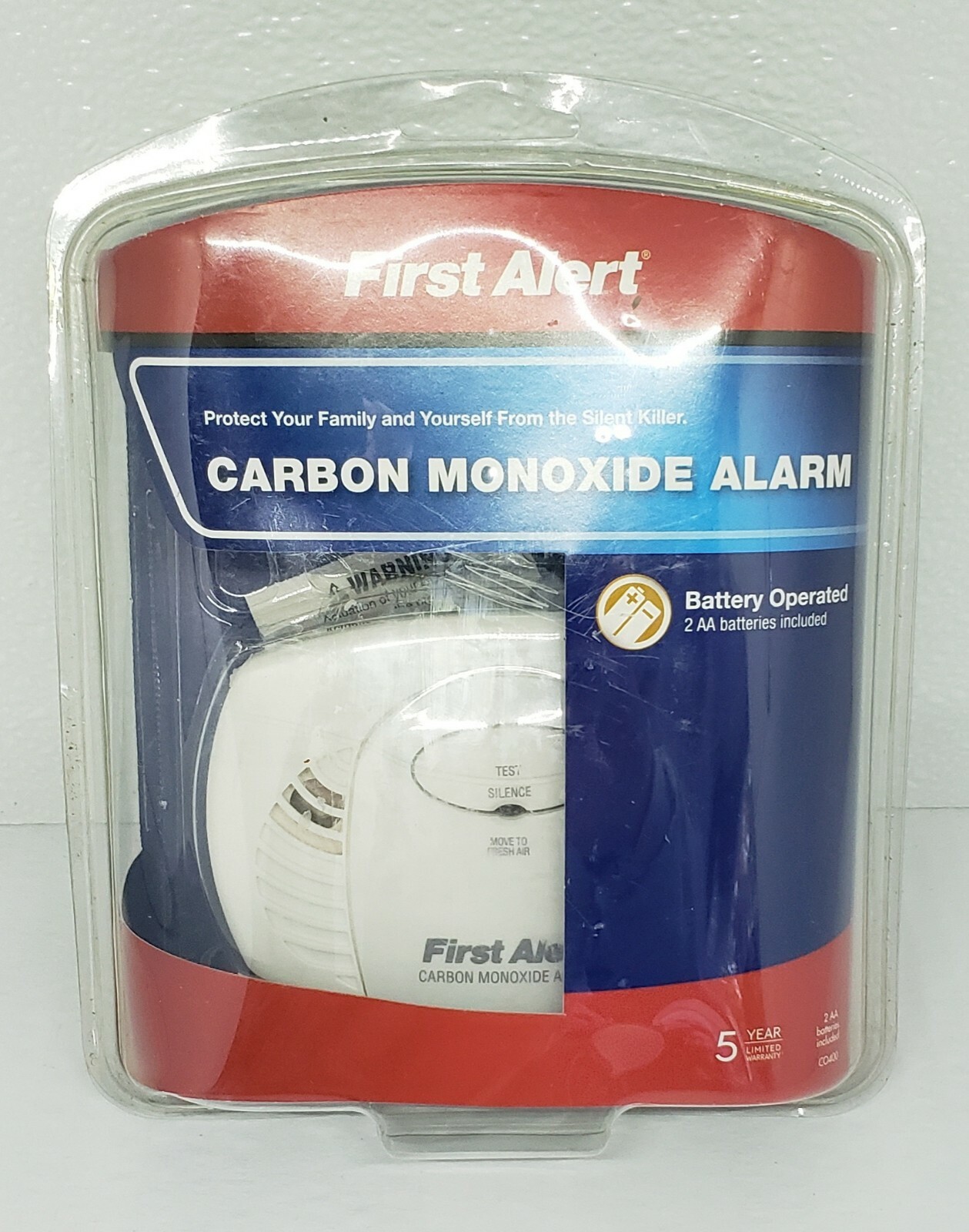 First Alert Carbon Monoxide Detector Alarm CO400 Batteries Included New ...