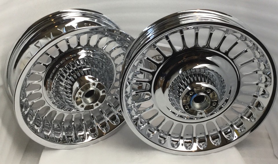 HARLEY 2009 -19 TOURING KNUCKLE 28 SPOKE CHROME WHEELS RIMS BEARING ...