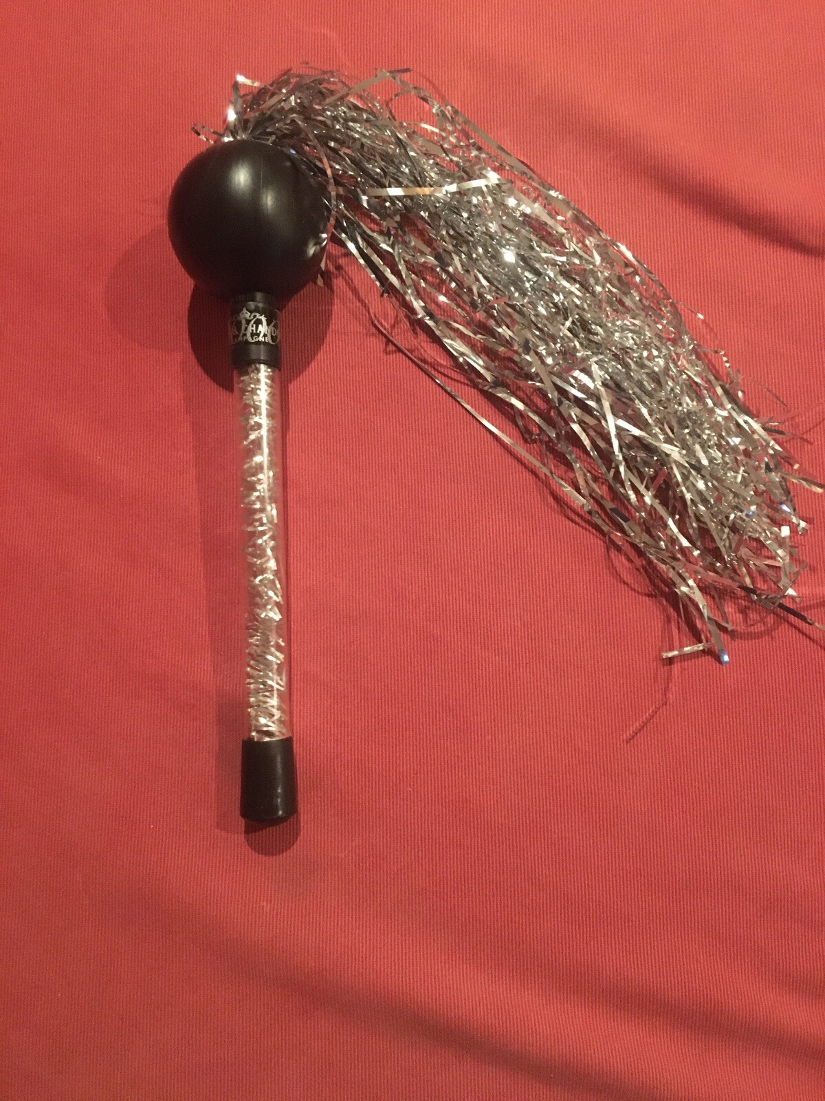 MOET & CHANDON MILLENIUM 2000 Party Favor Pom Pom Shaker Black Silver ...