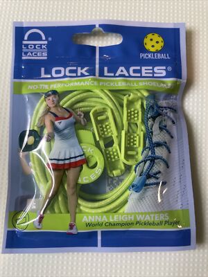 NEW Lock Laces Performance Pickleball Shoelaces Green Lime - Anna Leigh ...