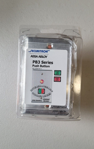 Brand New ASSA ABLOY Securitron PB3 Momentary Push Button Switch Green/Red Lens | eBay