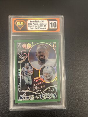 2022 Panini Illusions - King of Cards Emerald #KC-14 Emmitt Smith | eBay