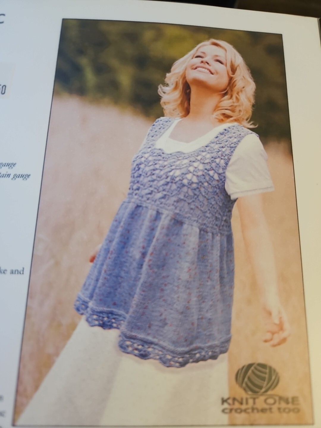 Knit One Crochet Too Pattern Crochet Yoke Tunic 34-42 | eBay