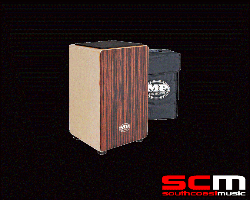 Black padded bag inc* EBONY MANO PERCUSSION CAJON MP985E WOODEN RHYTHM ...