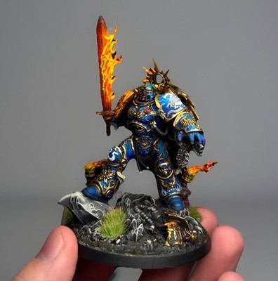 Warhammer 40K Guilliman – Pro Painted Ultramarines Primarch –Display ...