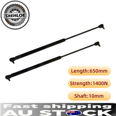 2X Gas Struts 650mmX1400N (10mm Shaft) for Caravan/Trailers/Canopy ...