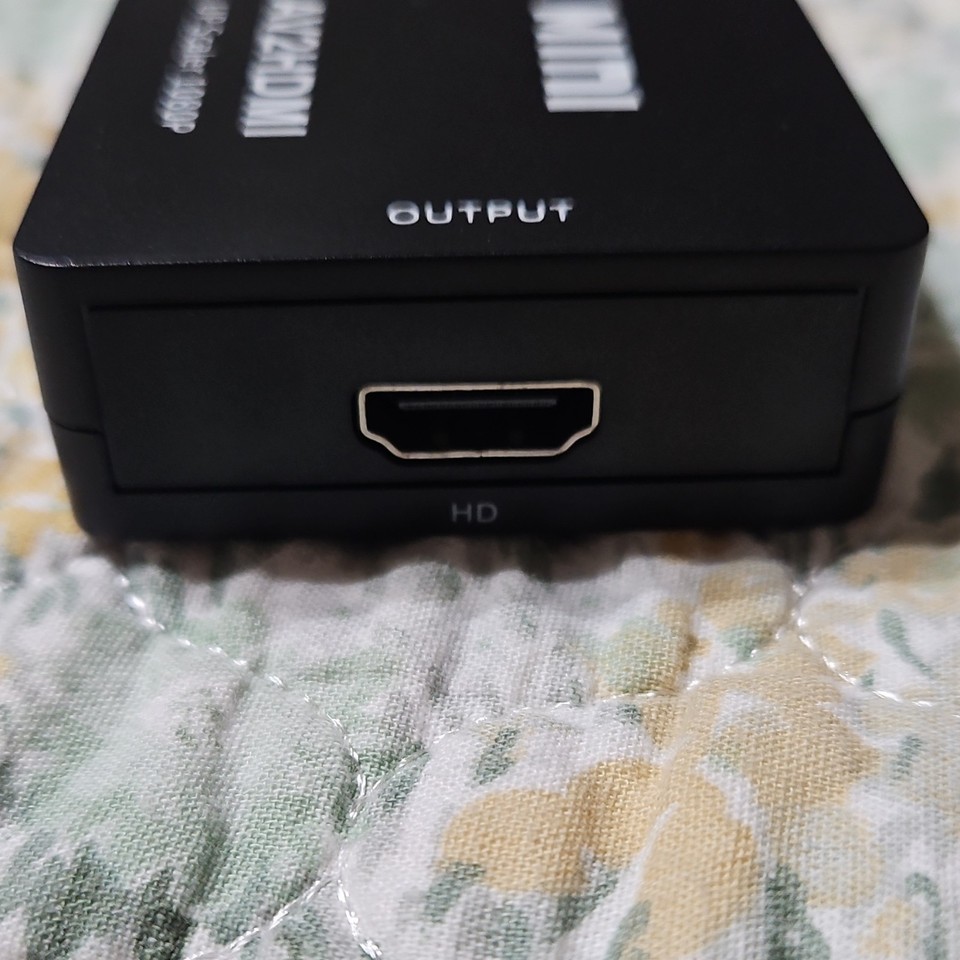 MINI AV2HDMI Powered 1080P RCA to HDMI Converter Adapter Up Scaler ...