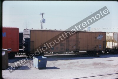Original Slide Chicago & Northwestern CNW 32812 Boxcar Proviso ILL 4-95 ...