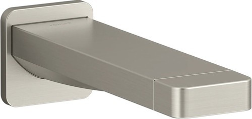 Kohler Parallel 23510-BN Brushed Nickel Wall Mount Shower/Bath Spout w ...