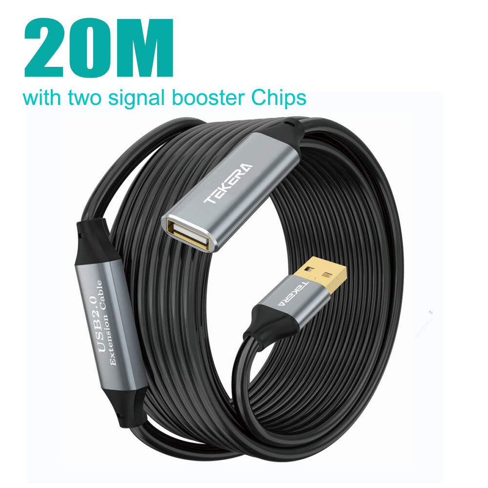 5/10/15/20M USB 2.0 Extension Cabl Signal Amplifier Booster Male to ...