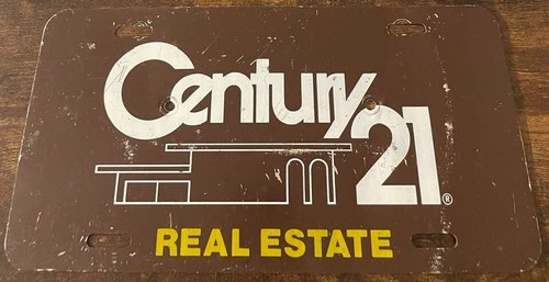 Vintage Century 21 Real Estate Booster License Plate Realtor Realty ...