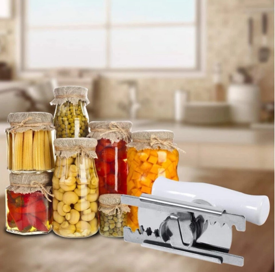 Adjustable Jar Opener Tool Stainless Steel Lid Bottle Cap Remover Grip ...