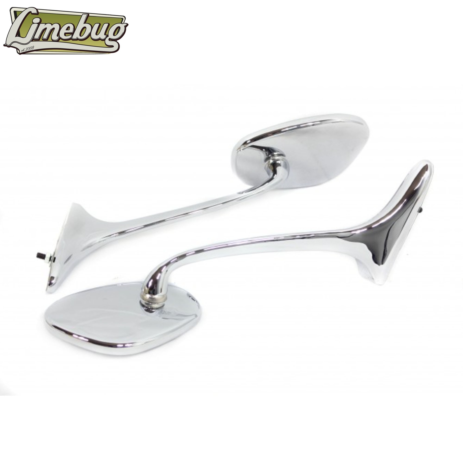 Classic Albert Swan Neck Mirrors Pair VW | eBay