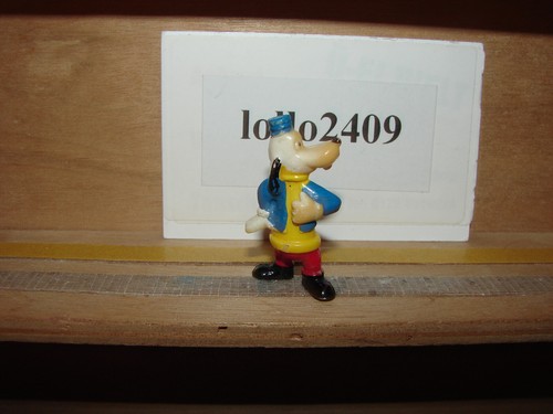 Altfigur Disney 1 D 1978 -Goofy (Jacke, Mütze blau, Hose rot, Hemd gelb ...