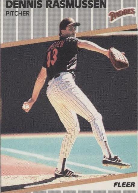 1989 Fleer - Dennis Rasmussen #314 for sale online | eBay