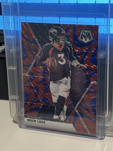 2020 Mosaic Drew Lock Denver Broncos Blue reactive Prizm Broncos | eBay
