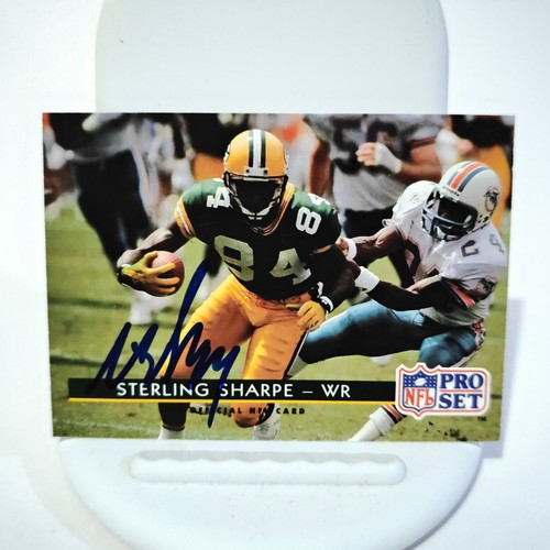 STERLING SHARPE 1992 PRO SET AUTOGRAPHED SIGNED AUTO FOOTBALL CARD | eBay