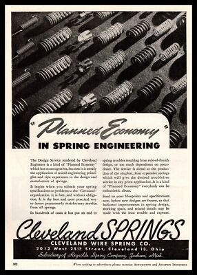 1947 Cleveland Wire Spring Co. "Planned Economy" In Spring Engineering ...