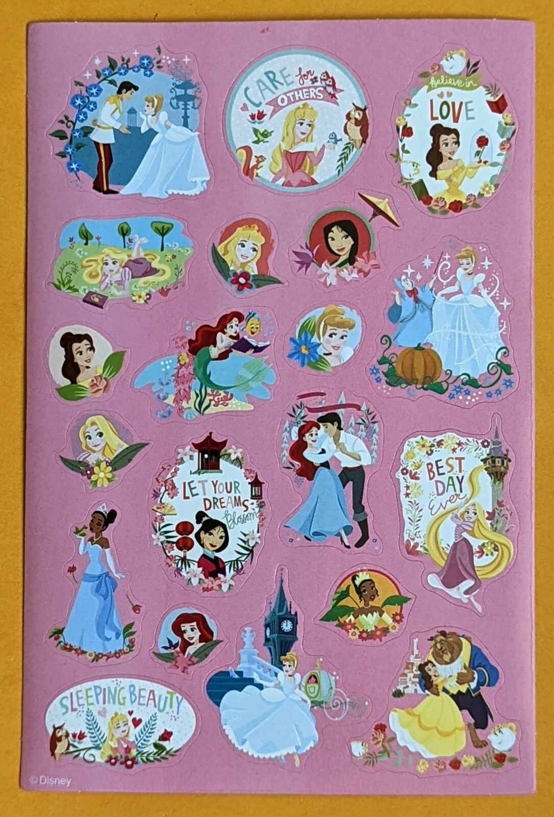 Disney, Princess Sticker Single Sheet | eBay