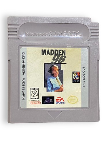 Madden 96 (Nintendo Game Boy, 1995) Sports Authentic Tested & Working ...