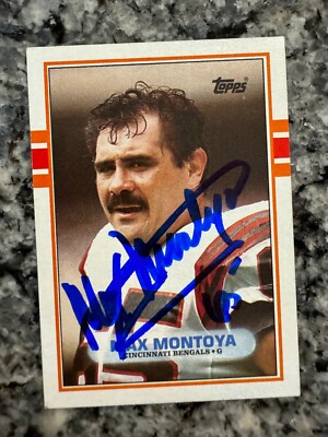 Max Montoya Signed CINCINNATI BENGALS Card 1989 Topps | eBay