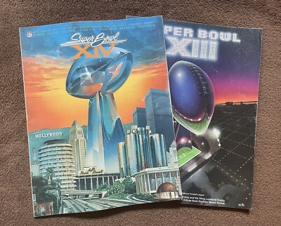 Two Vintage Steelers Super Bowl Programs - Super Bowls XIII & XIV | eBay