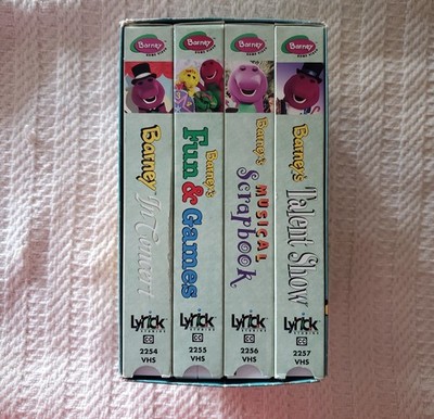 Barney Classic Collection Fun-tastic Value Pack (VHS, 4-Tape Set ...
