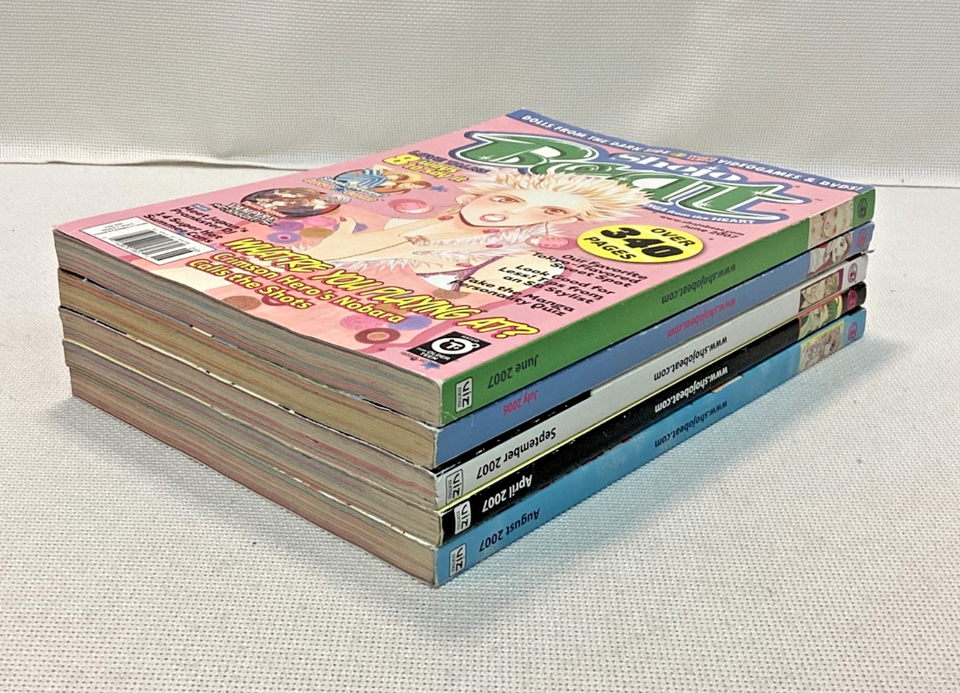 LOT OF 5 SHOJO BEAT MAGAZINES~Viz Media~Manga From the Heart 2006-2007 ...