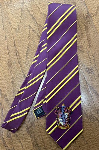 Harry Potter Gryffindor Crest Men’s Neck Tie Maroon Halloween Costume ...