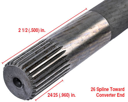 JEGS 603258 Heavy-Duty Input Shaft for Ford C4 Automatic Transmission ...