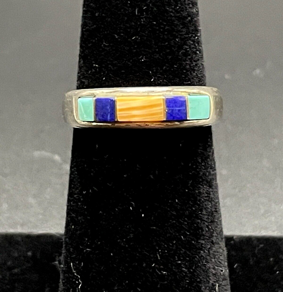 Signed WJ Waldeck Johnson Southwest Turquoise Lapis S… - Gem