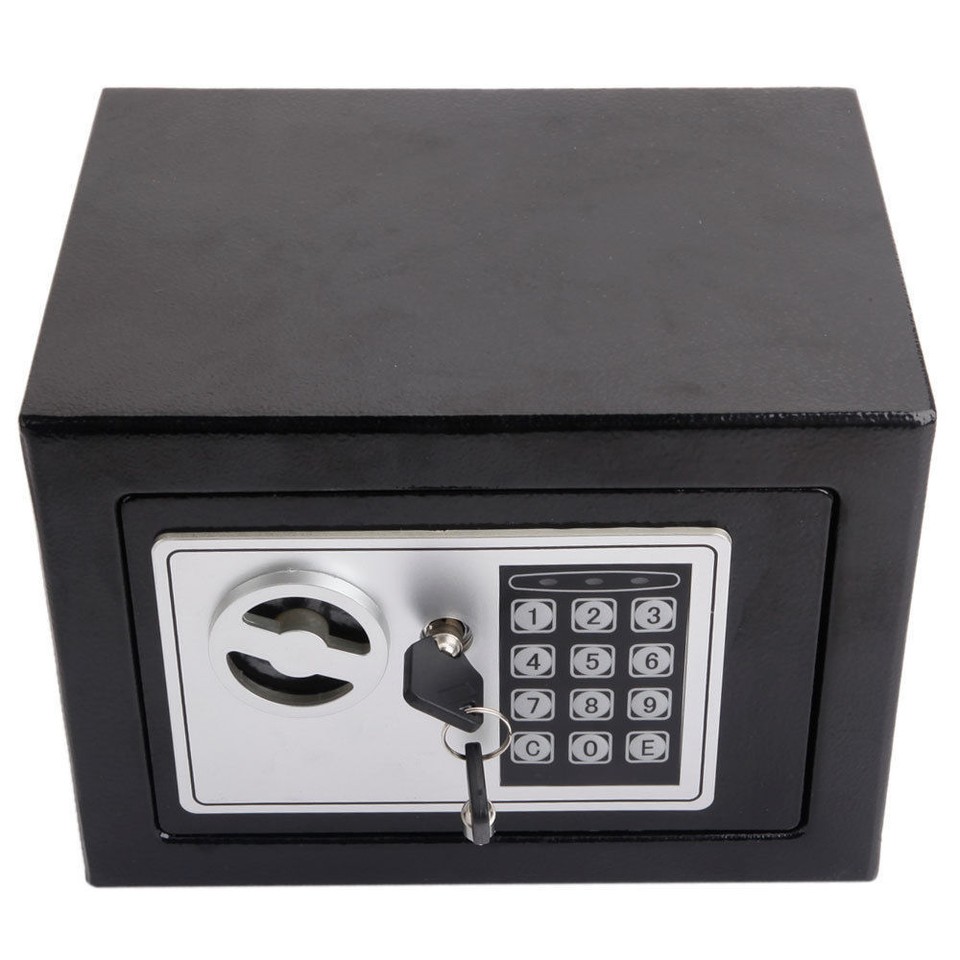 Electronic Wall Safe Home Security Stash Jewelry Gun Cash Black fast ...