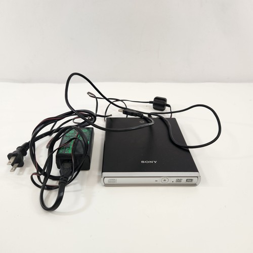 Sony DRX-S70U-W DVD/CD Rewritable Drive RW Slim w/ Power Supply Adapter ...