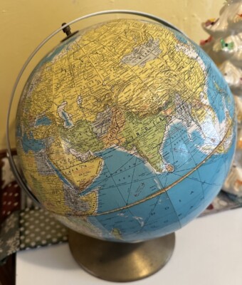 Rand Mcnally Raised Relief Globe Soviet Union , N&S Vietnam Vintage | eBay