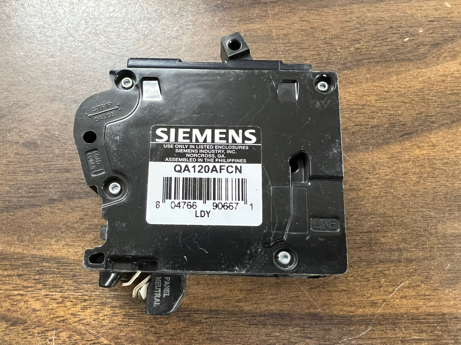 QA120AFCN Siemens 20 Amp 120V Combination Arc Fault Insta Wire Circuit ...