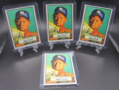 RARE 4 DONALD TRUMP 1952 Topps ACEO Cards & Top Loaders & Sleeves FREE ...