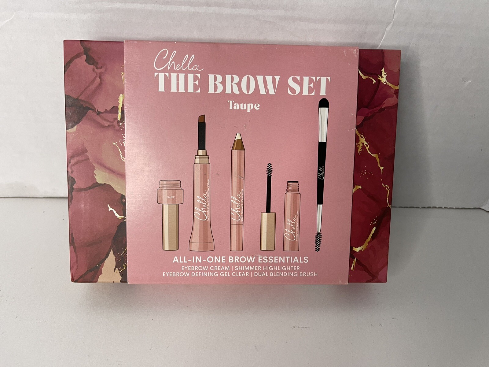 CHELLA The Brow Set, All In One Brow Essentials 4 Piece Kit - Taupe | eBay