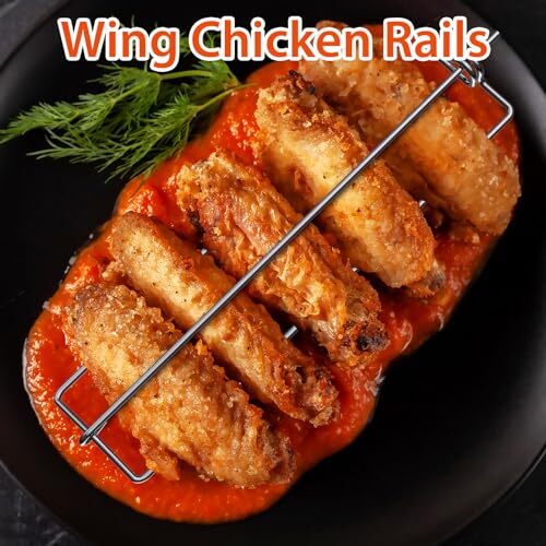 Chicken Wings Rack, 2024 New BBQ Fork Wing Rails for Grilling Chicken 2 ...