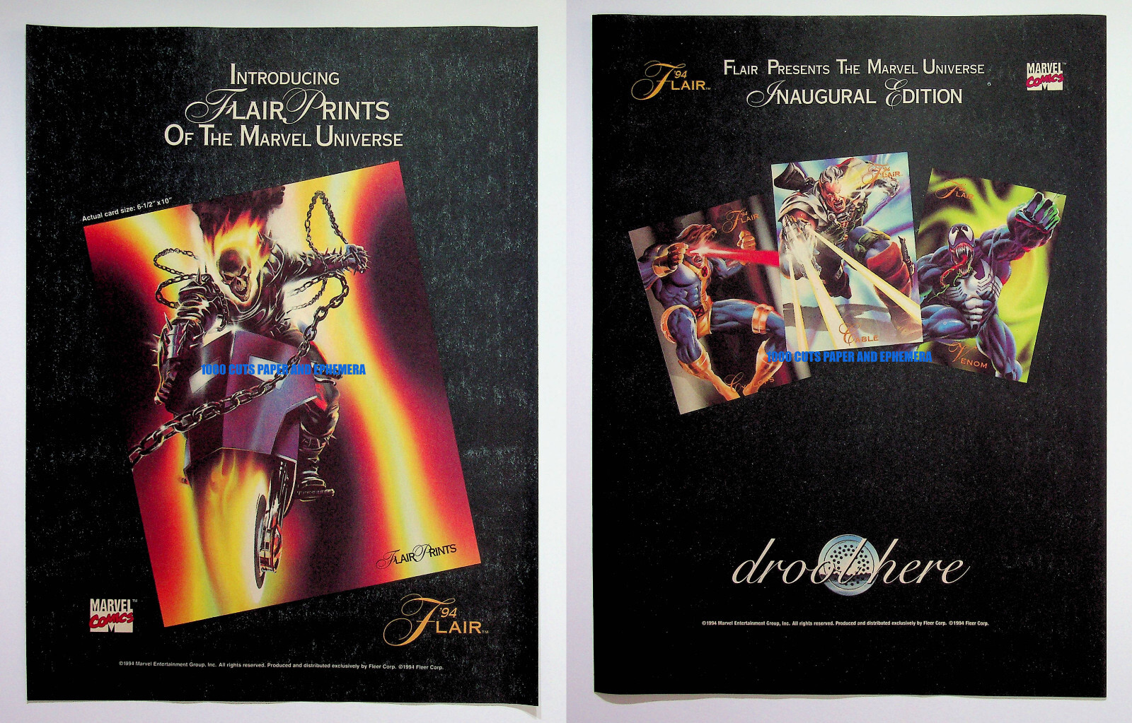 Marvel Comics '94 Flair TCG Cards Prints Fleer 1994 Print Magazine Ad ...
