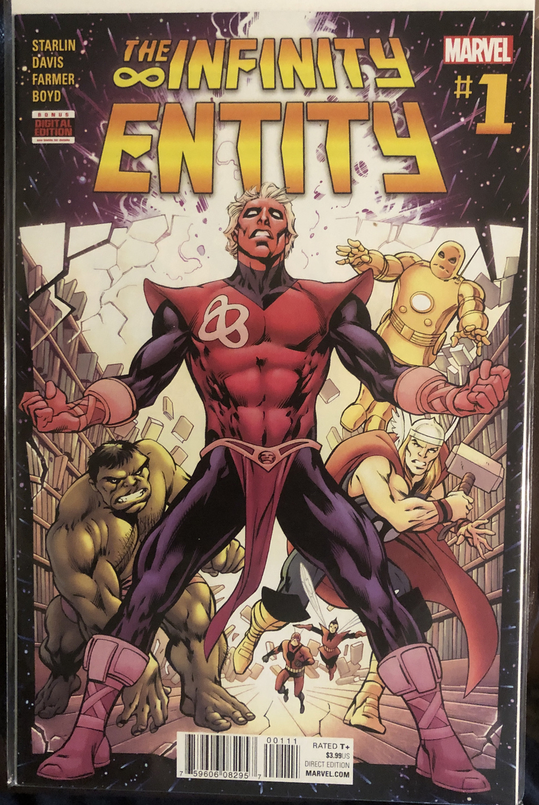 The Infinity Entity #1A, 2016, Starlin, Davis, ADAM WARLOCK Cover 1st ...